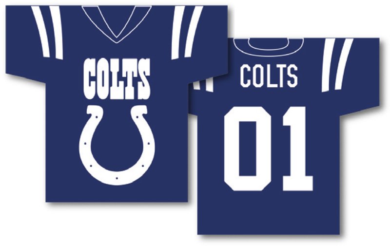 Indianapolis Colts Jersey Banner 34" x 30" 2-Sided NFL Team Logo