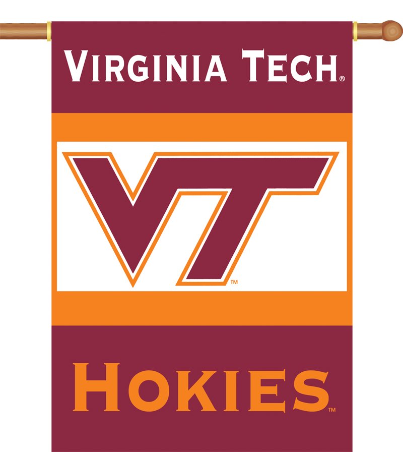 Virginia Tech Hokies Team Logo 2-Sided 28" X 40" Banner w/ Pole Sleeve